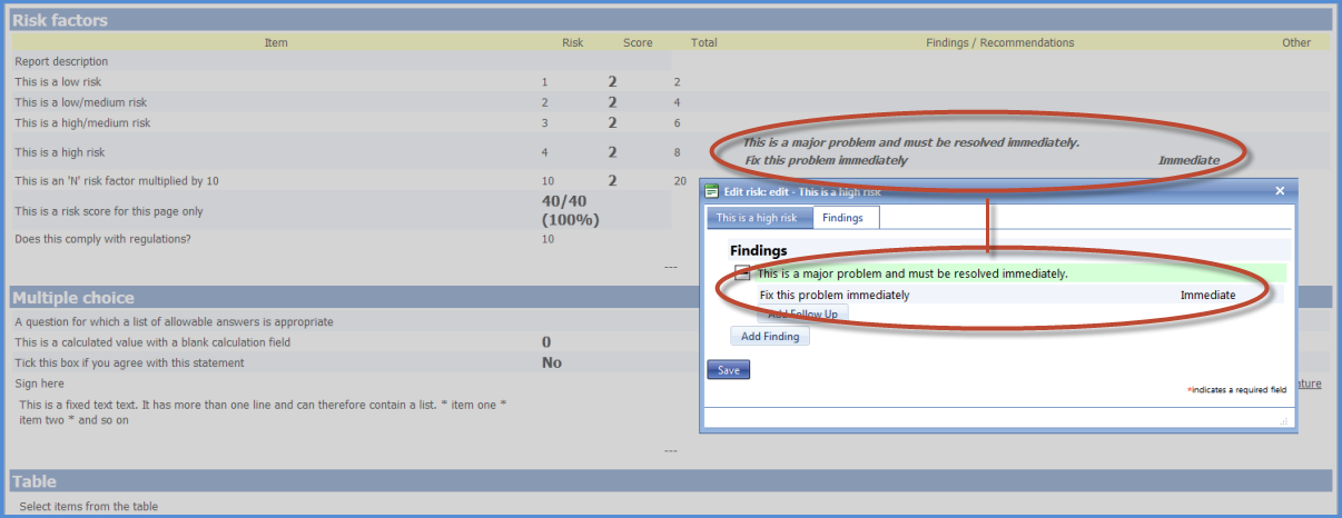 Viewing and editing reports