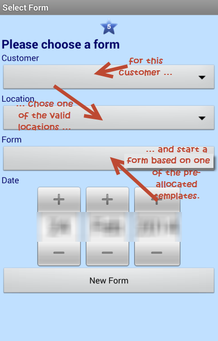 Locations for a customer